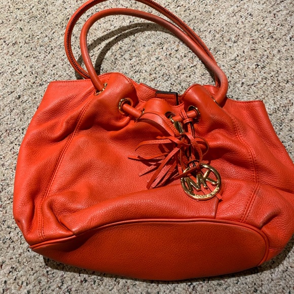 Michael Kors | Bags | Orange Michael Kors Purse | Poshmark